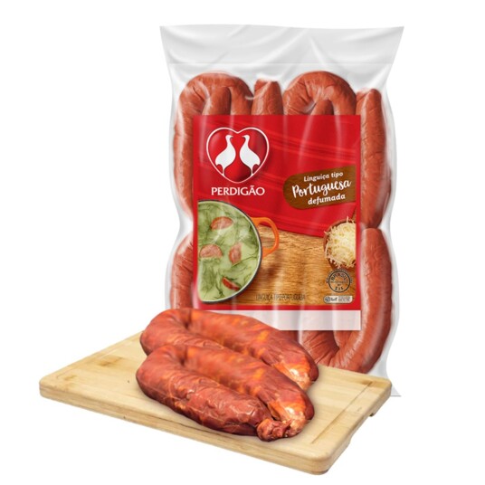 Linguica Portuguesa Perdigao Kg Curada é aqui na Barcelos