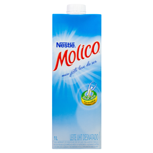 Leite Molico 1l Desnatado é aqui na Barcelos