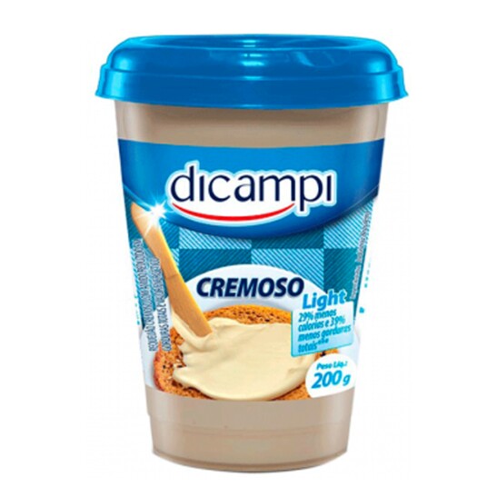 Mistura de Requeijao Dicampi 200g Light é aqui na Barcelos