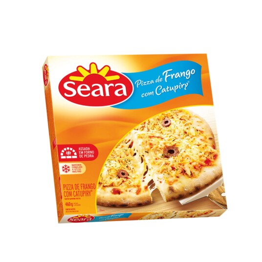 Pizza Seara 460g Frango/catupiry é aqui na Barcelos
