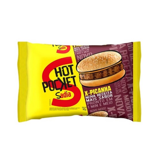 Hot Pocket Sadia 145g X-picanha é aqui na Barcelos