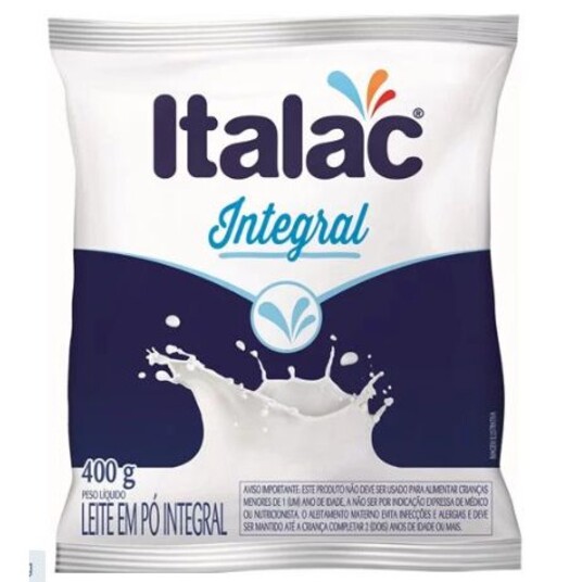 Leite em Po Italac 400g Integral Sache é aqui na Barcelos