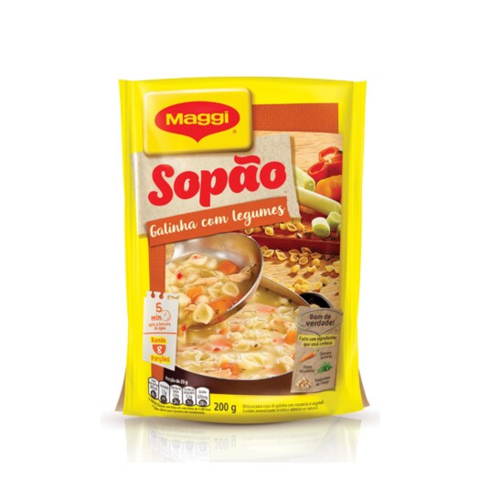 Sopao Maggi 200g Galinha é aqui na Barcelos