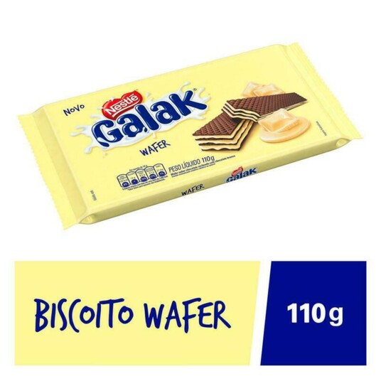 Biscoito Wafer Nestle 110g Galak é aqui na Barcelos