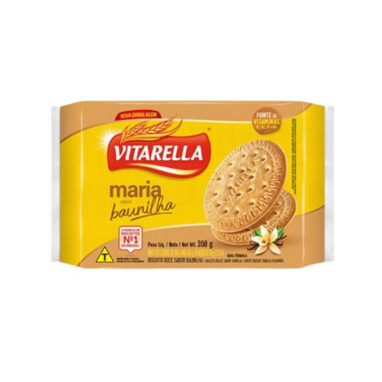 Biscoito Maria Vitarella 350g Baunilha é aqui na Barcelos