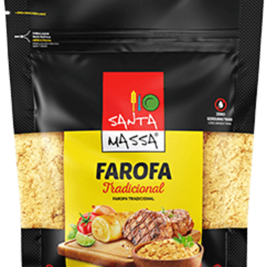Farofa Santa Massa 200g Tradicional é aqui na Barcelos