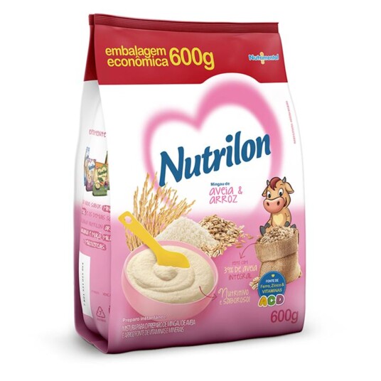 Mingau Nutrilon 600g Aveia/arroz é aqui na Barcelos