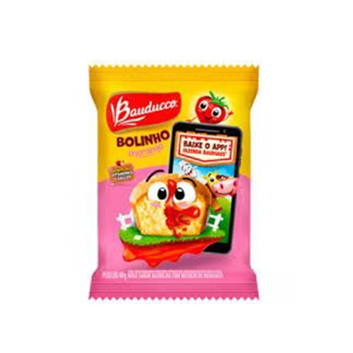 Bolinho Bauducco 40g Morango é aqui na Barcelos