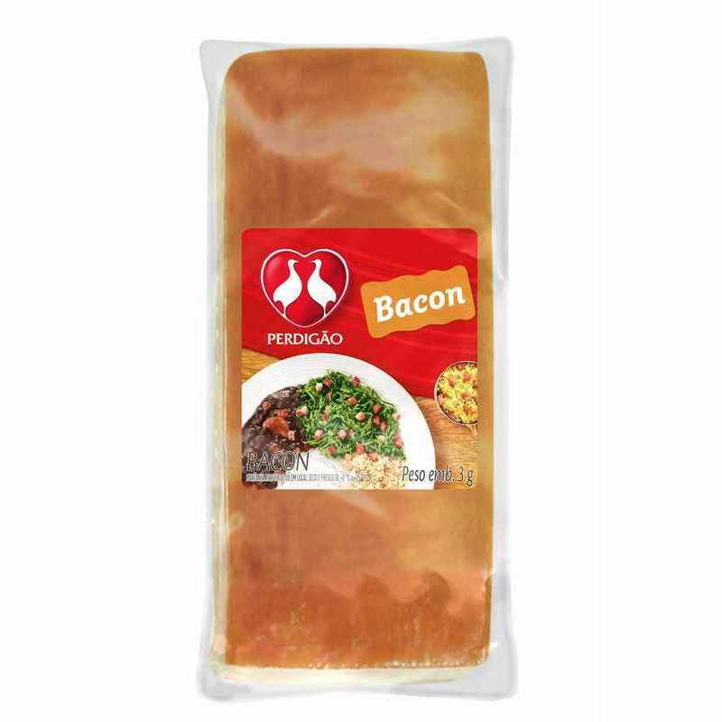 Bacon Defumado Perdigao Kg Corte é aqui na Barcelos