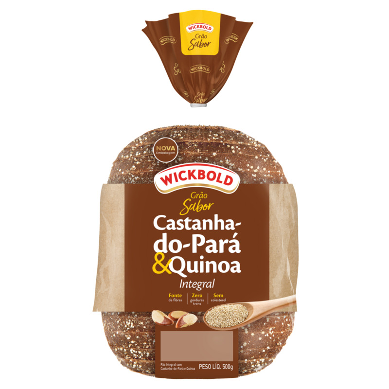 Pao de Forma Integ.wickbold 450g Castanha/quinoa é aqui na Barcelos
