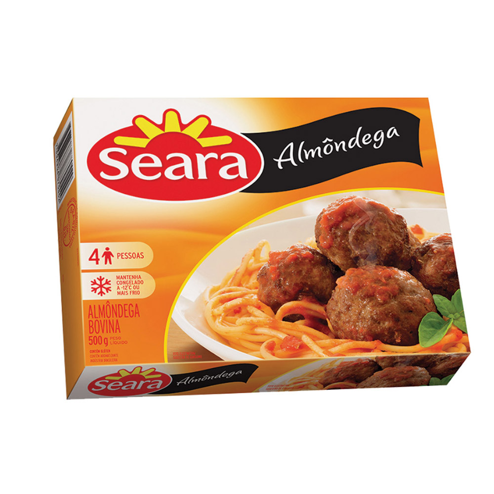 Almondegas Bovina Seara 500g é aqui na Barcelos
