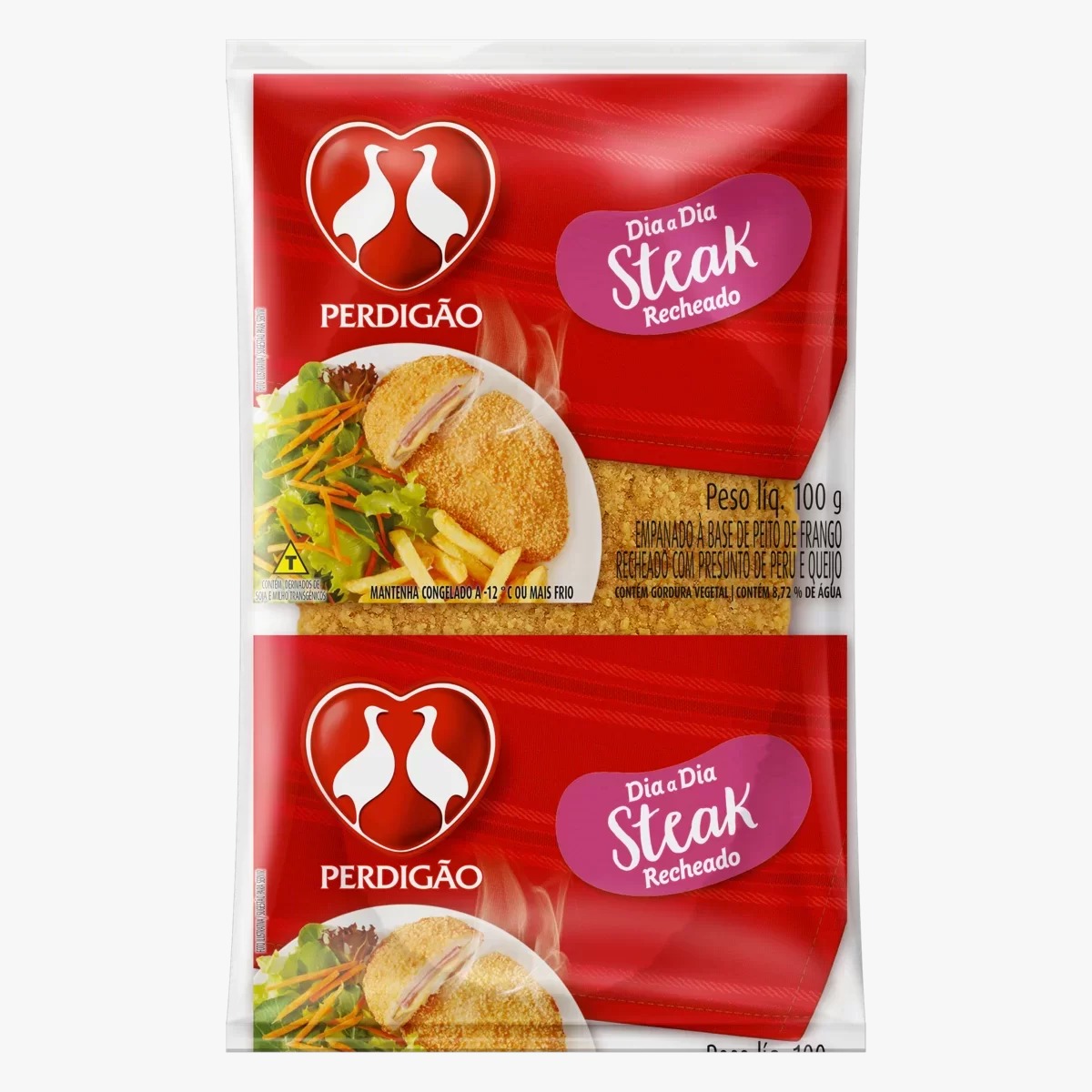 Steak de Frango Perdigao 100g Recheado é aqui na Barcelos