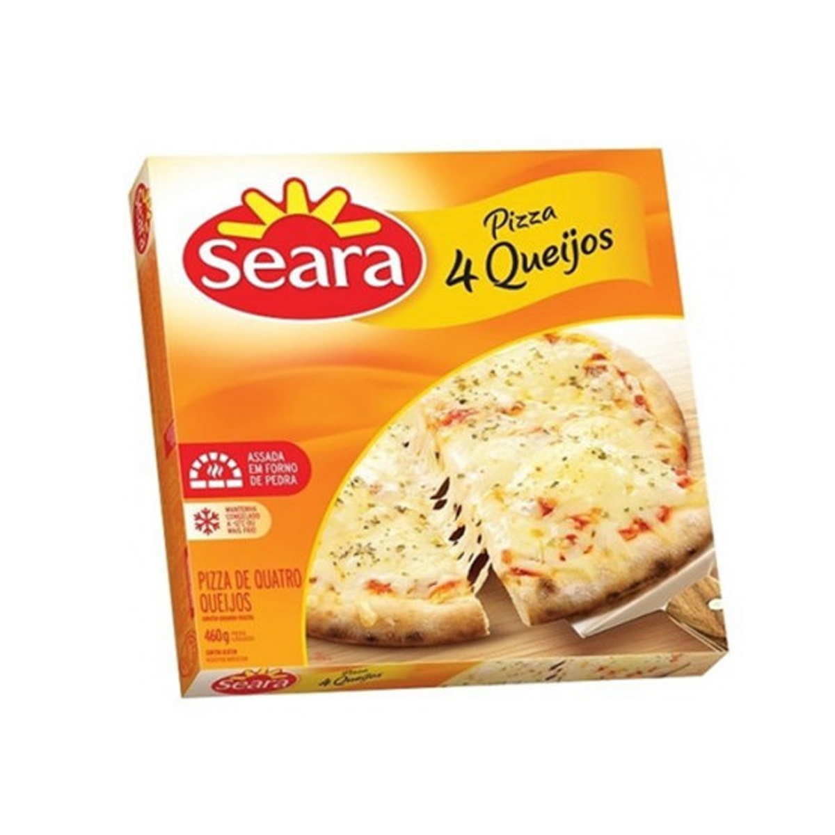 Pizza Seara 460g 4 Queijos é aqui na Barcelos