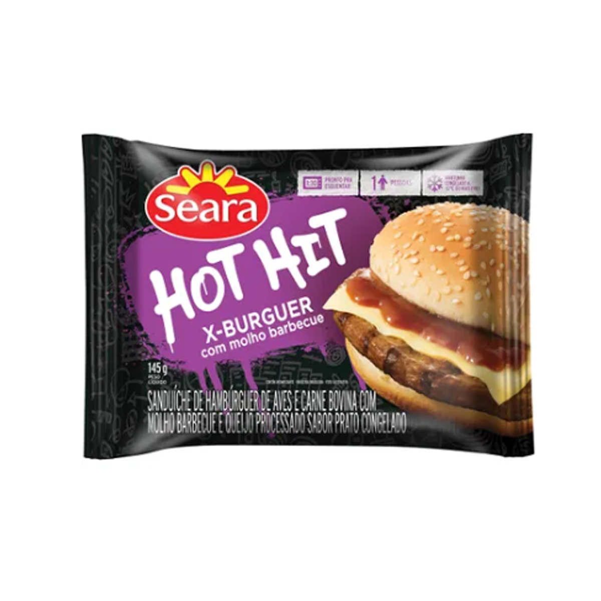 Sanduiche Hot Hit Seara 145g Barbecue é aqui na Barcelos