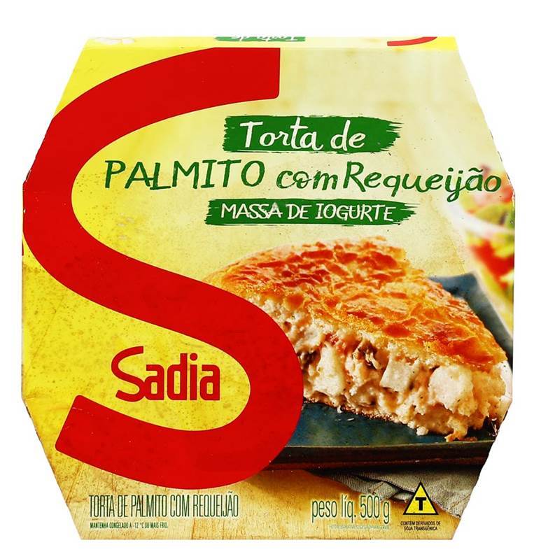 Torta Sadia 500g Palmito/req. é aqui na Barcelos