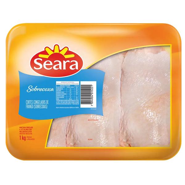 Sobrecoxa de Frango Seara 1kg Bandeja é aqui na Barcelos