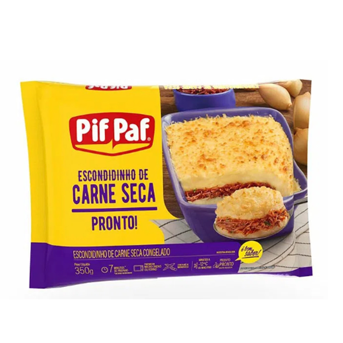 Escondidinho Pif Paf 350g Carne Seca é aqui na Barcelos