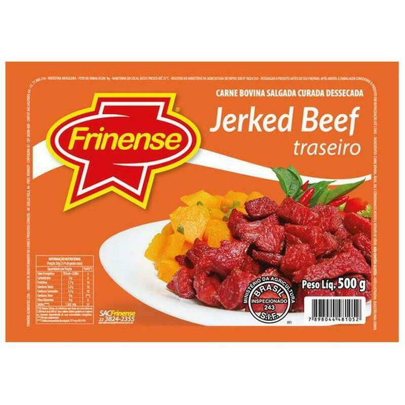 Charque Jerked Beef Frinense 500g Traseiro é aqui na Barcelos