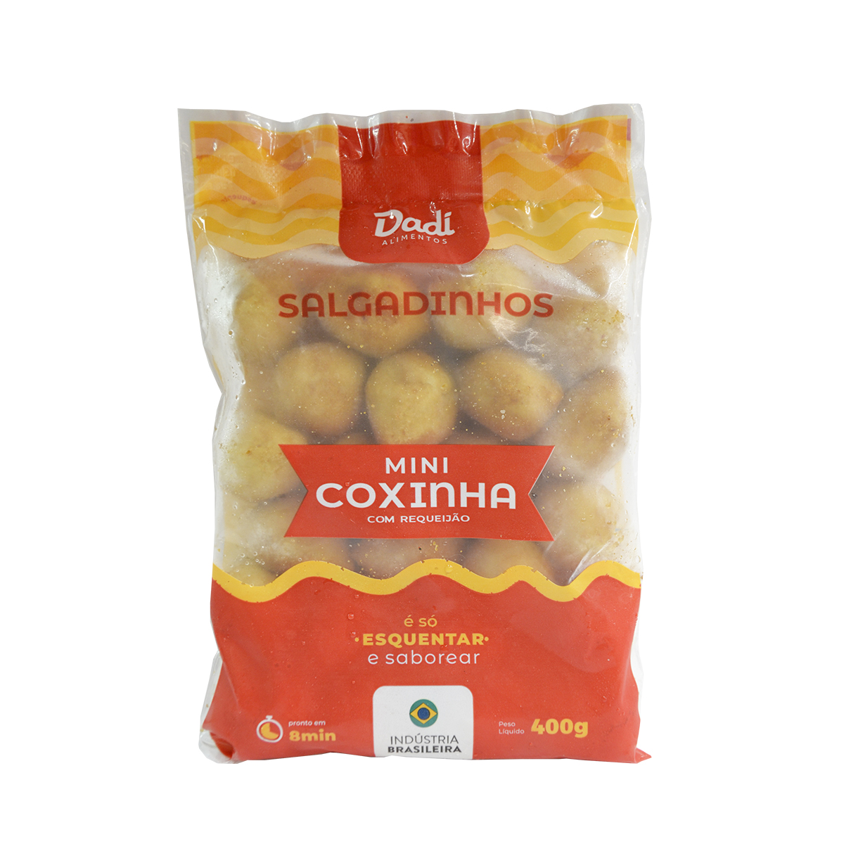 Salgadinho Dadi 400g Coxin.fgo./req é aqui na Barcelos