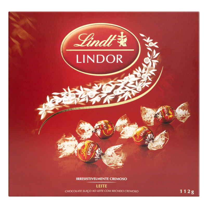 Chocolate Lindor Lindt 112g Milk Balls é aqui na Barcelos