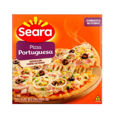 Pizza Seara 460g Portuguesa é aqui na Barcelos