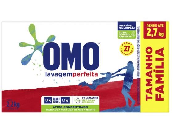 Sabao em Po Omo 2,2kg Lavag.perfeita é aqui na Barcelos
