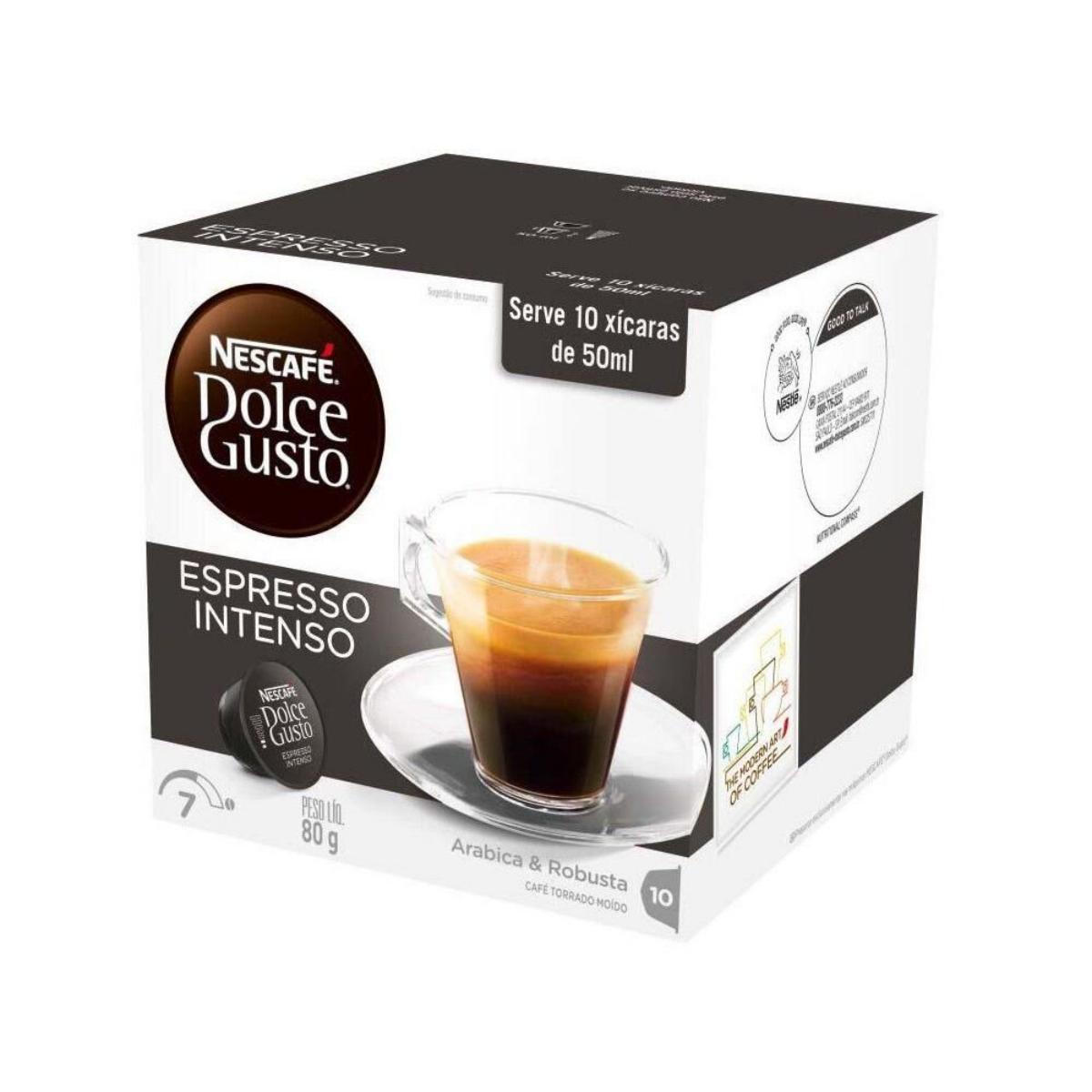 Caps.nescafe Dolce Gusto 80g Intenso é aqui na Barcelos