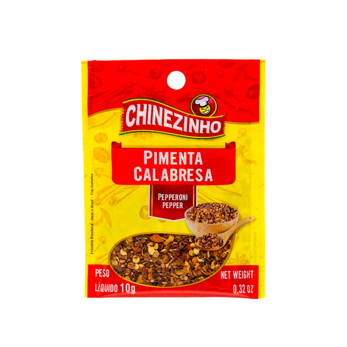 Pimenta Calabresa Chinezinho 10g em Flocos é aqui na Barcelos