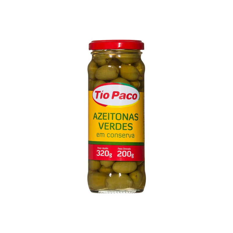 Azeitona Verde Tio Paco 200g é aqui na Barcelos