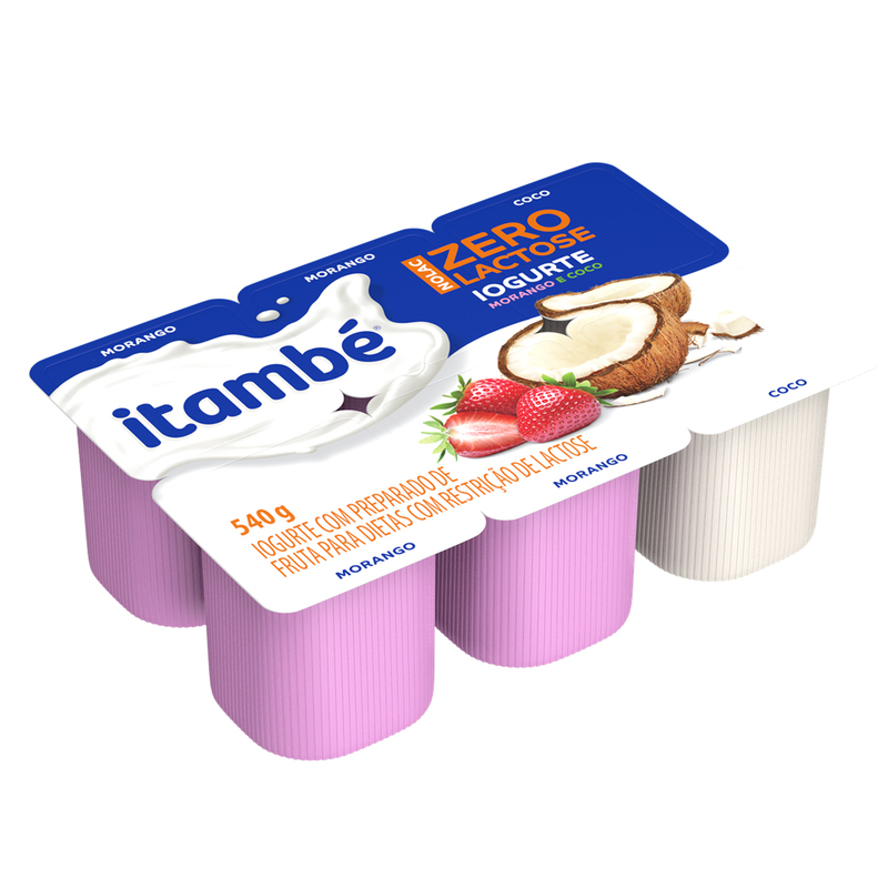 Iogurte Polpa Itambe Nolac 510g Morango/coco é aqui na Barcelos