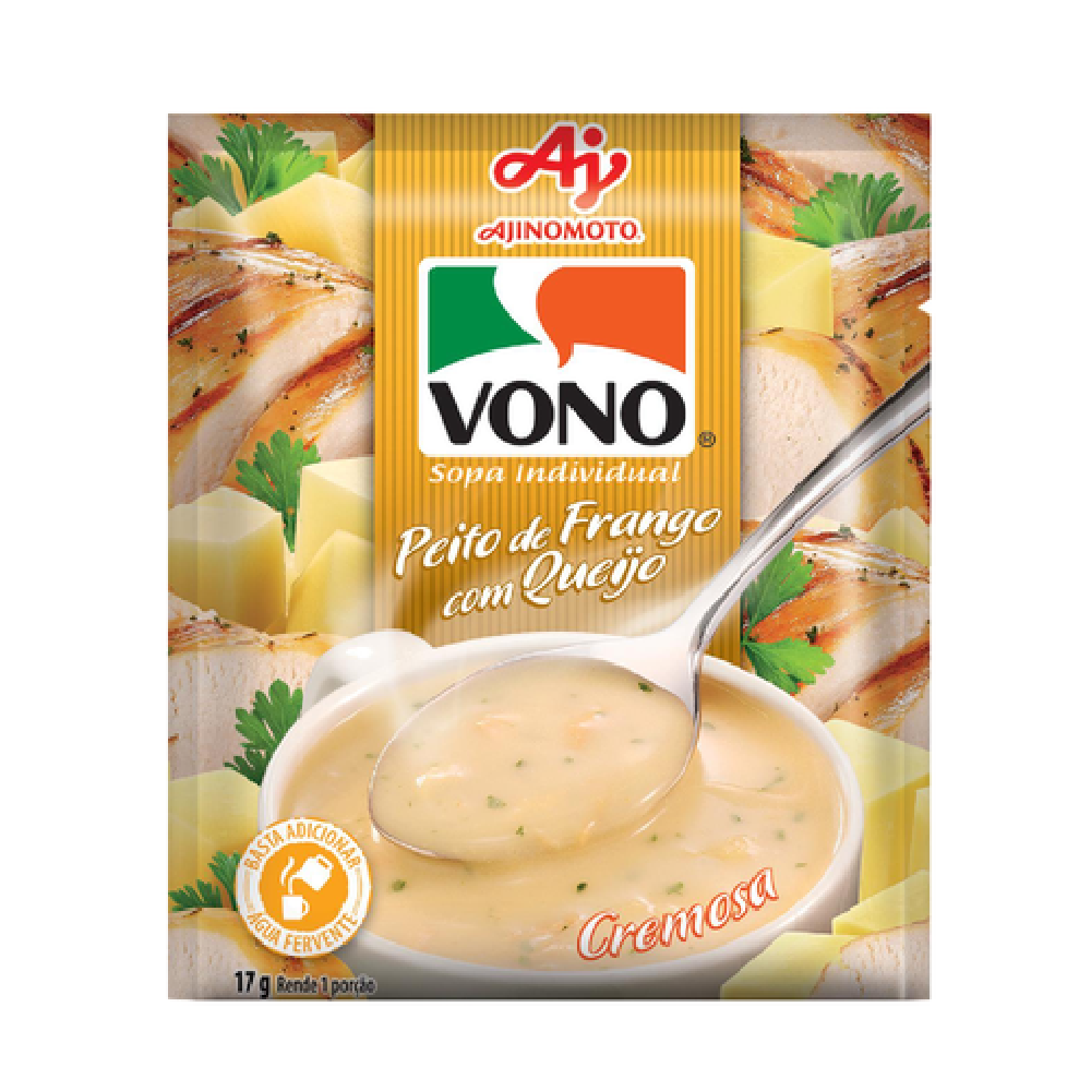Sopa Vono 17g Frango C/queijo é aqui na Barcelos