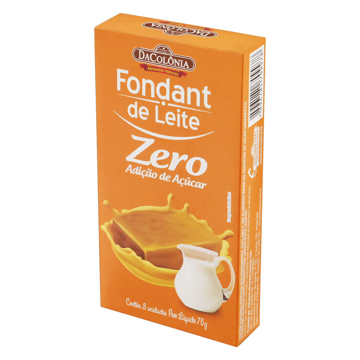 Fondant de Leite Dacolonia 75g Zero Acucar é aqui na Barcelos