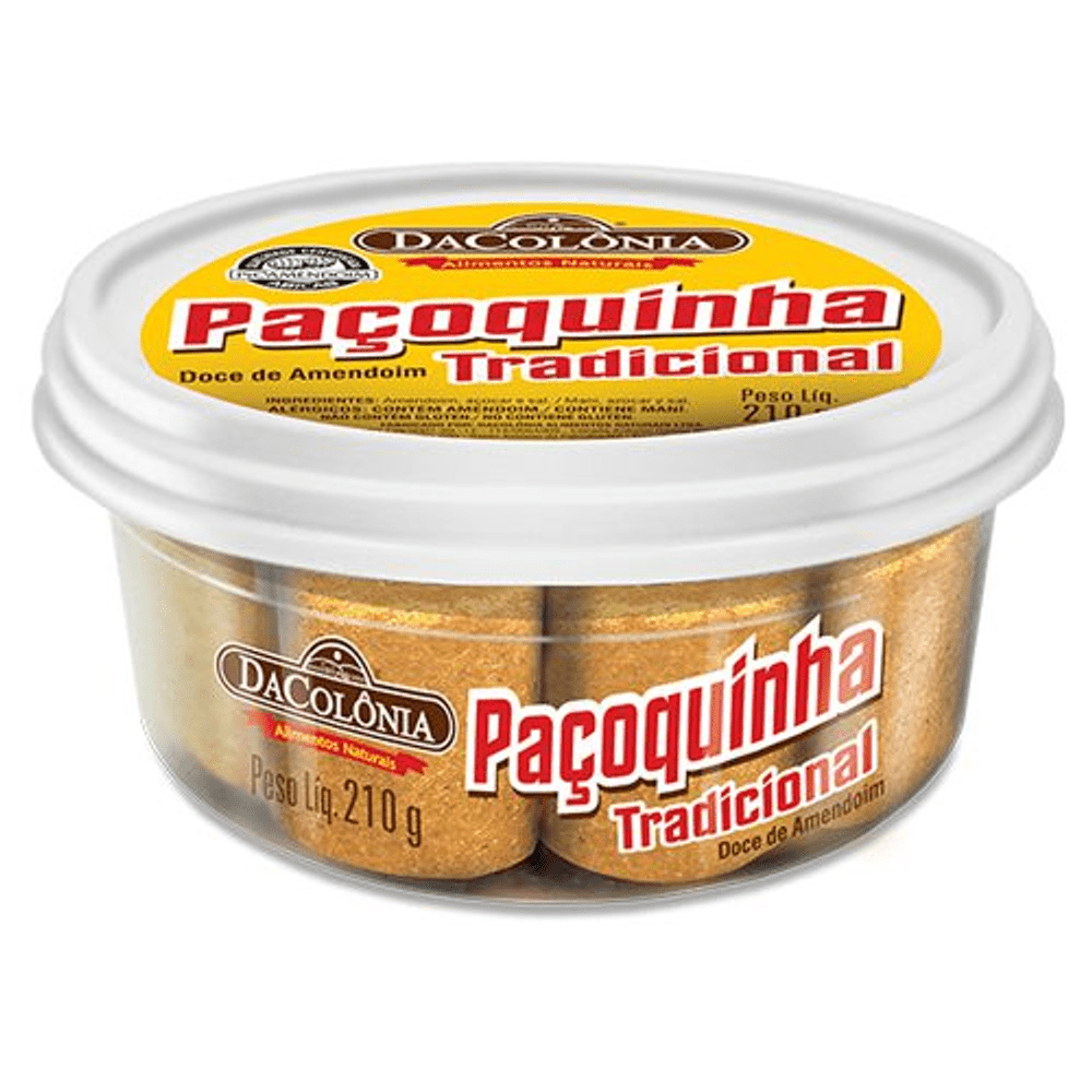 Pacoquinha Dacolonia 210g Tradicional é aqui na Barcelos