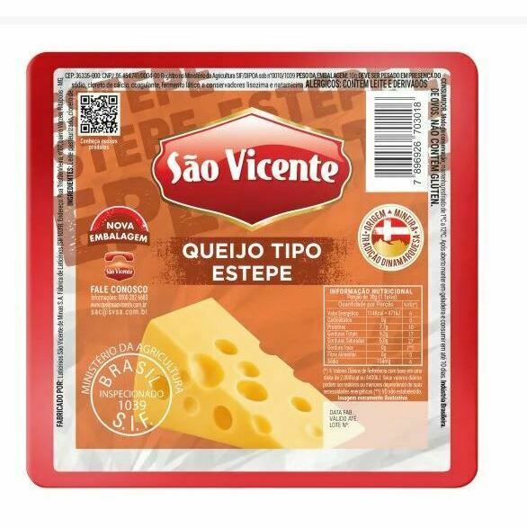 Queijo Stepe Sao Vicente 110g é aqui na Barcelos