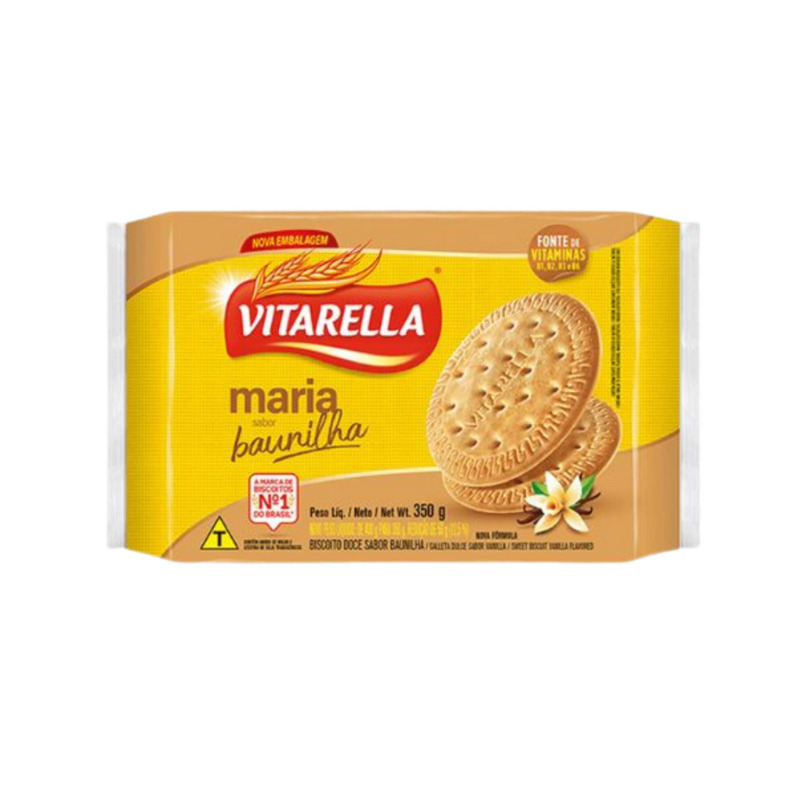 Biscoito Maria Vitarella 350g Baunilha é aqui na Barcelos