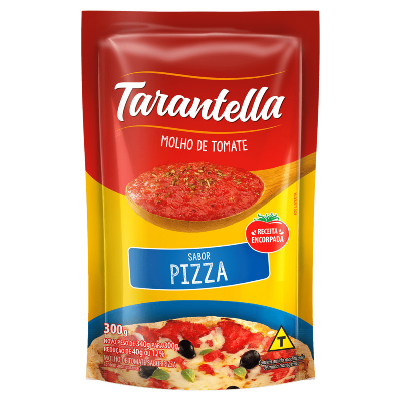 Molho de Tomate Tarantella 300g Pizza Sc é aqui na Barcelos
