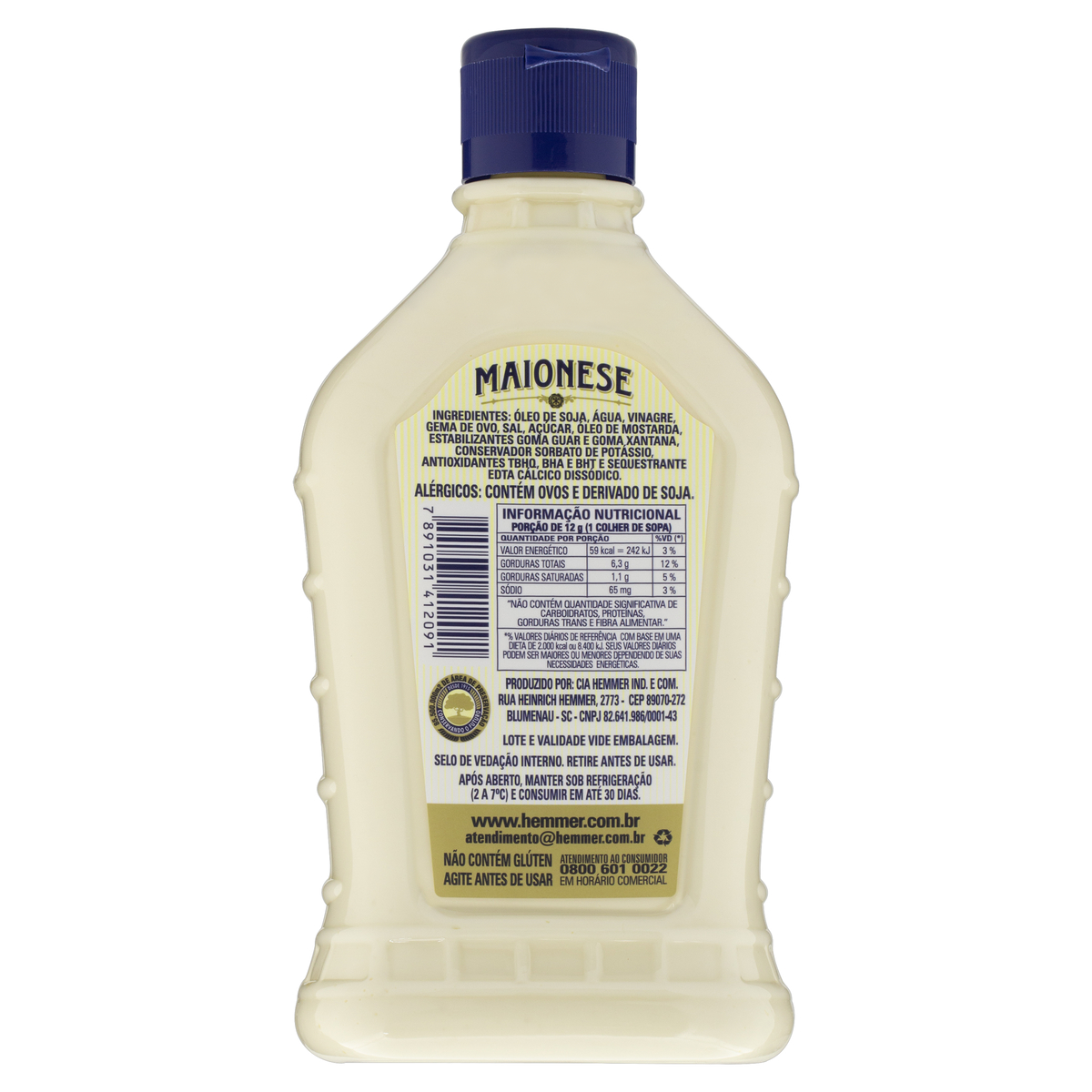 Maionese Hemmer 930g é aqui na Barcelos