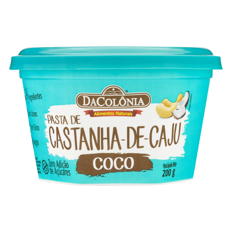 Pasta Cast.de Caju Dacolonia 200g C/coco é aqui na Barcelos