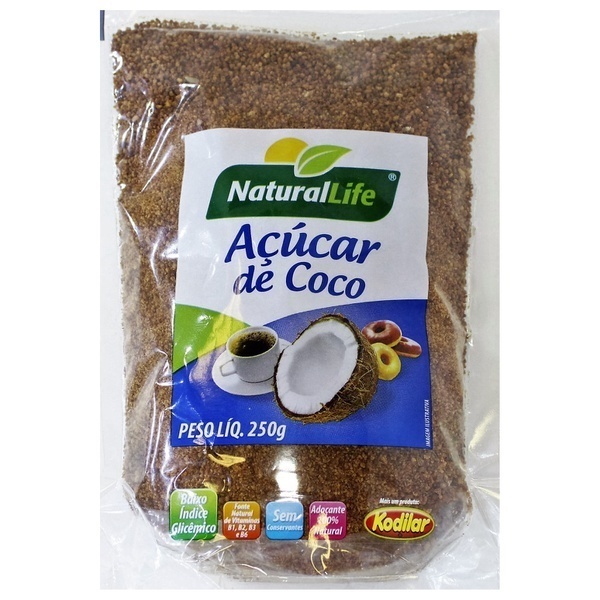 Acucar de Coco Nat.life 250g é aqui na Barcelos