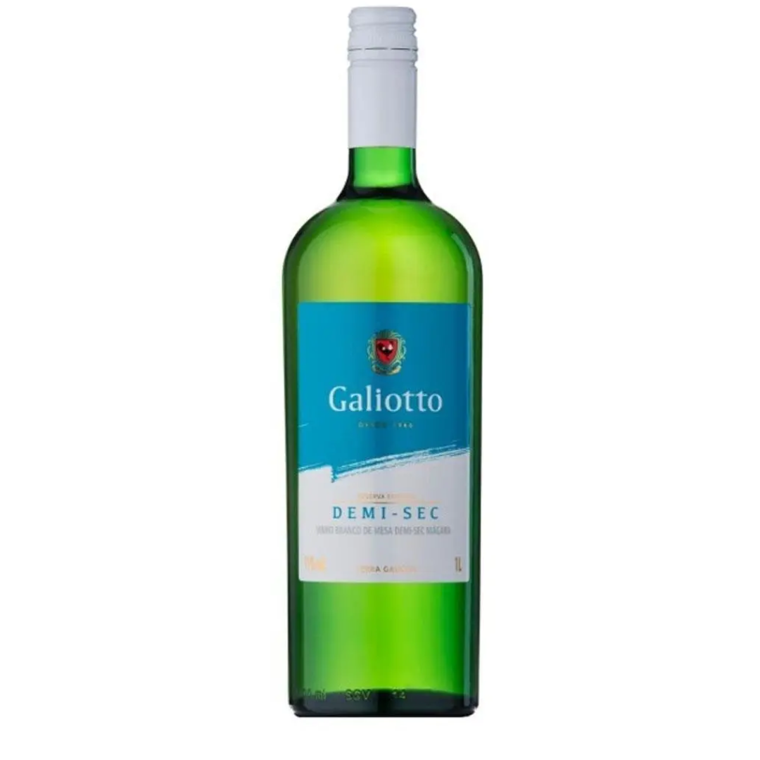 Vinho Bra Galiotto 1l Branco Demi-sec é aqui na Barcelos