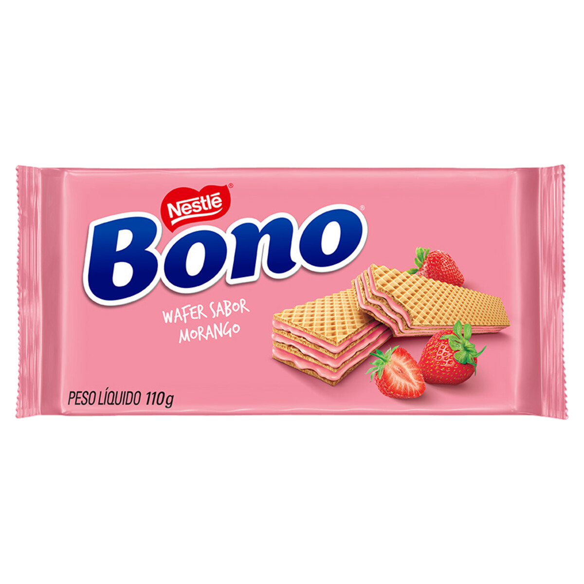 Biscoito Wafer Bono 110g Morango é aqui na Barcelos