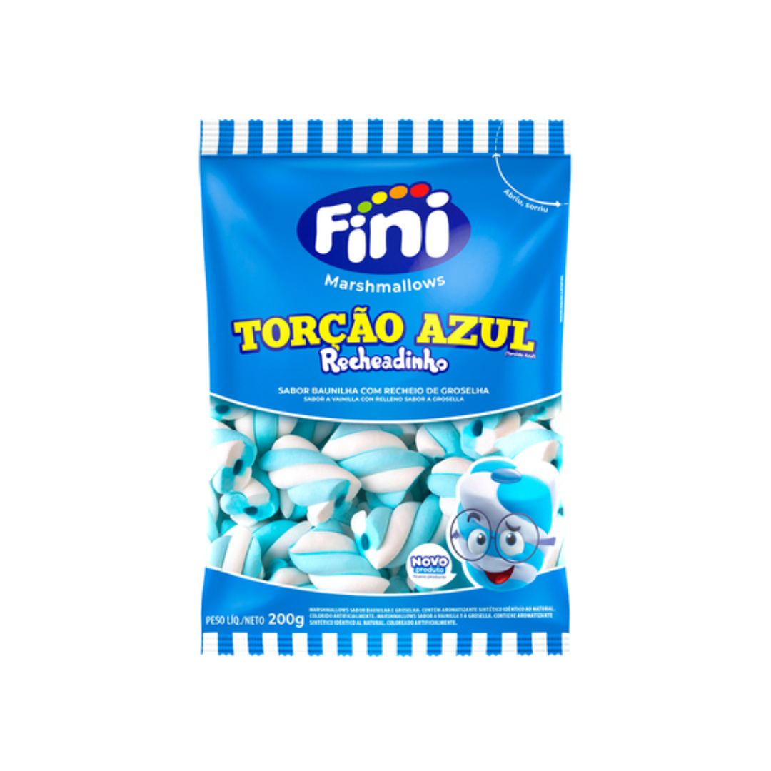 Marshmallow Fini 200g Rech.azul/bco é aqui na Barcelos
