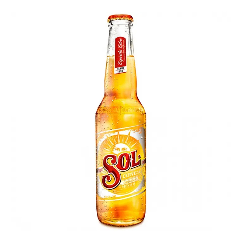 Cerveja Sol 330ml Long Neck é aqui na Barcelos