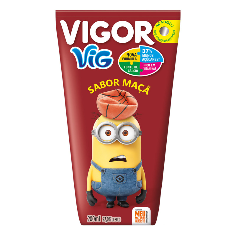 Suco Minions Vigor 200ml Maca é aqui na Barcelos