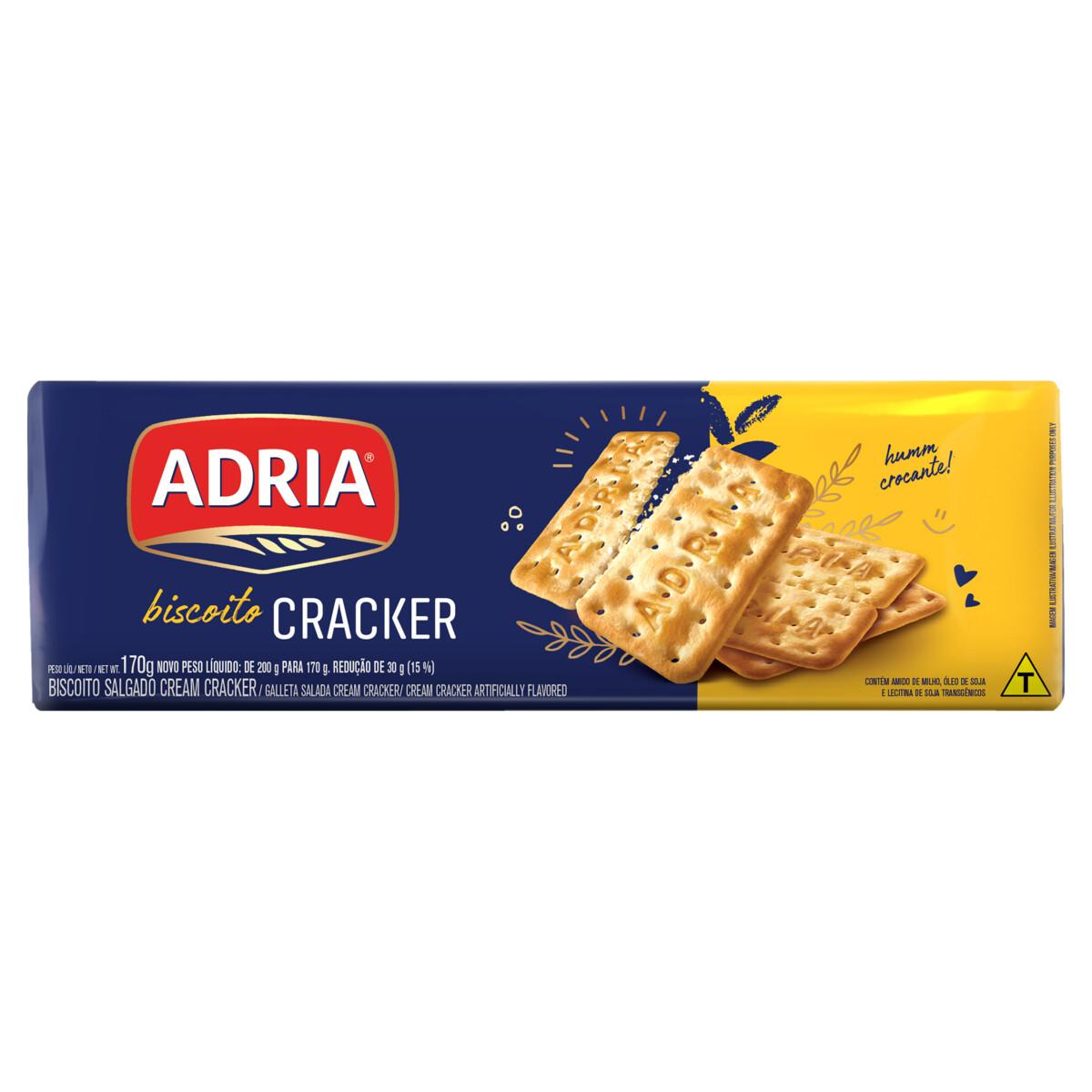 Biscoito Cracker Adria 170g Pacote é aqui na Barcelos