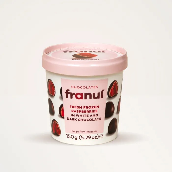Chocolate com Framboesa Franui 150g Dark é aqui na Barcelos