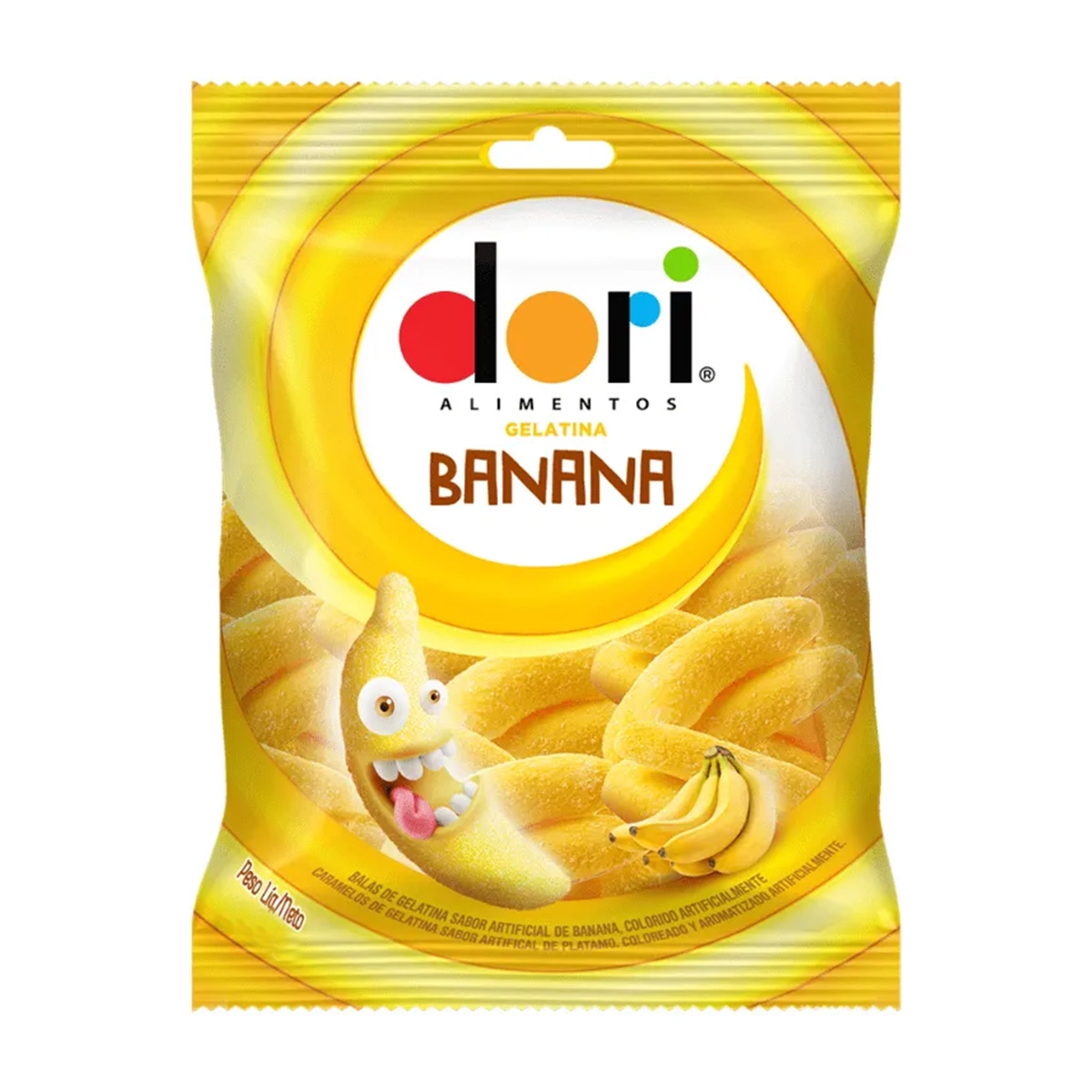 Bala Gelatina Dori 60g Banana é aqui na Barcelos