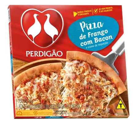 Pizza Perdigao 460g Frango C/bacon é aqui na Barcelos
