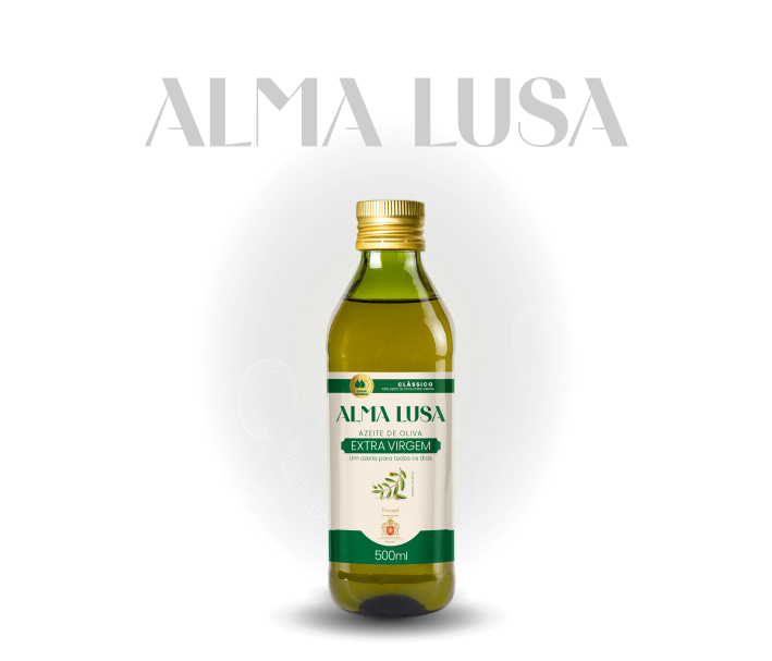 Azeite Ext.virgem Alma Lusa 500ml é aqui na Barcelos
