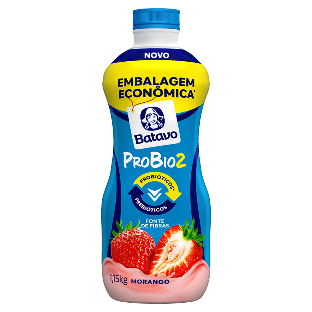Iogurte Batavo Probio 1150g Morango é aqui na Barcelos